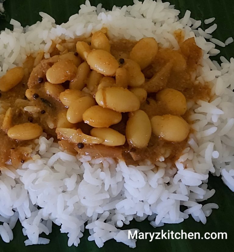 Mochai Kottai Kara Kuzhambu Recipe / Tangy field beans curry - Mary's ...